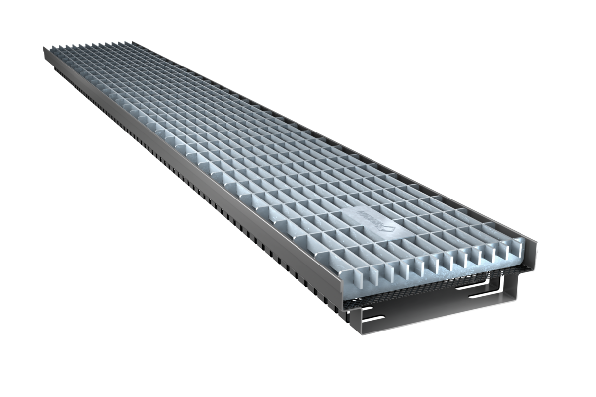AquaDrain® KR - Caniveau – recoupable en continu Gutjahr Systemtechnik