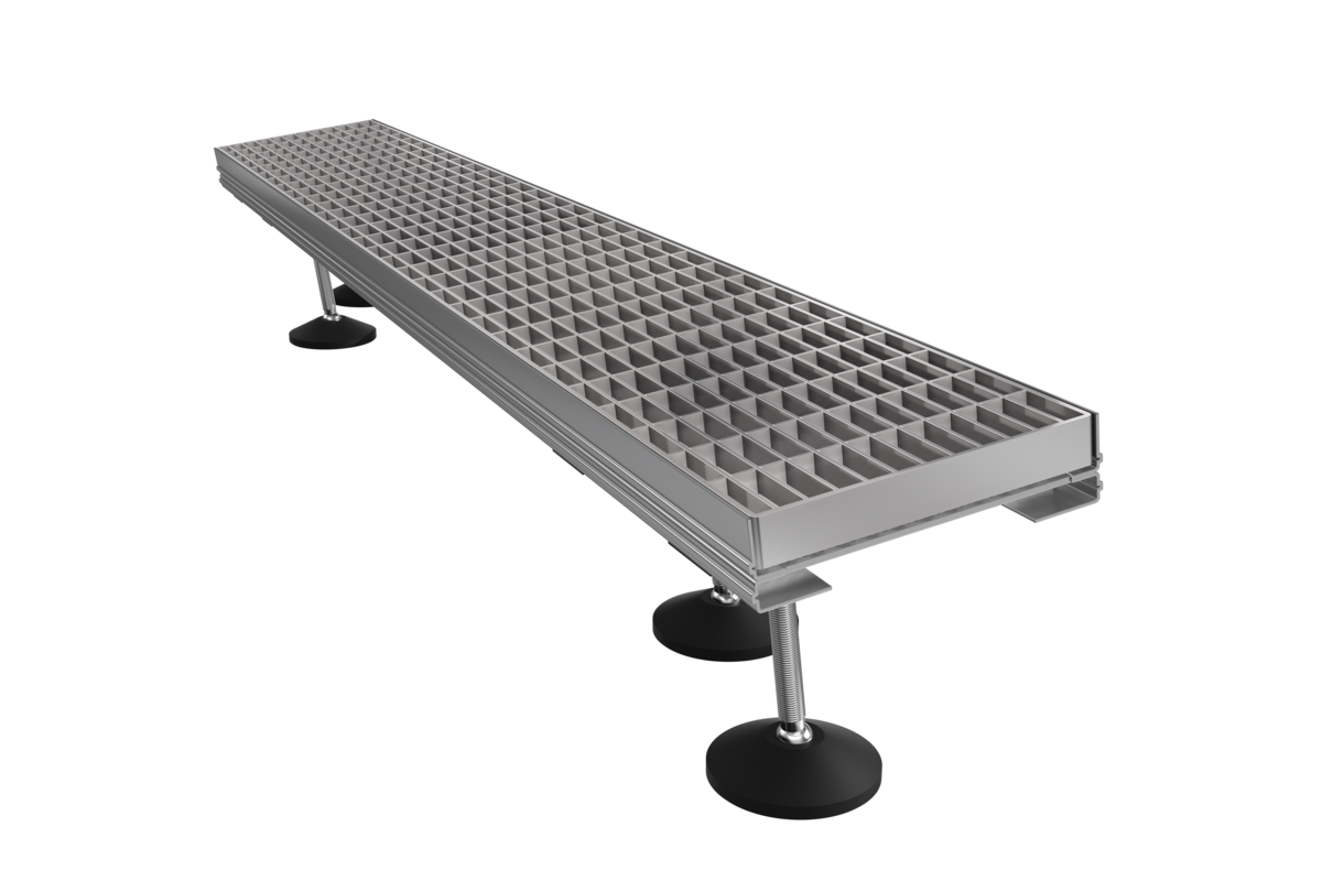 AquaDrain® BF-FLEX - Drain grate that can be positioned like a ramp ...
