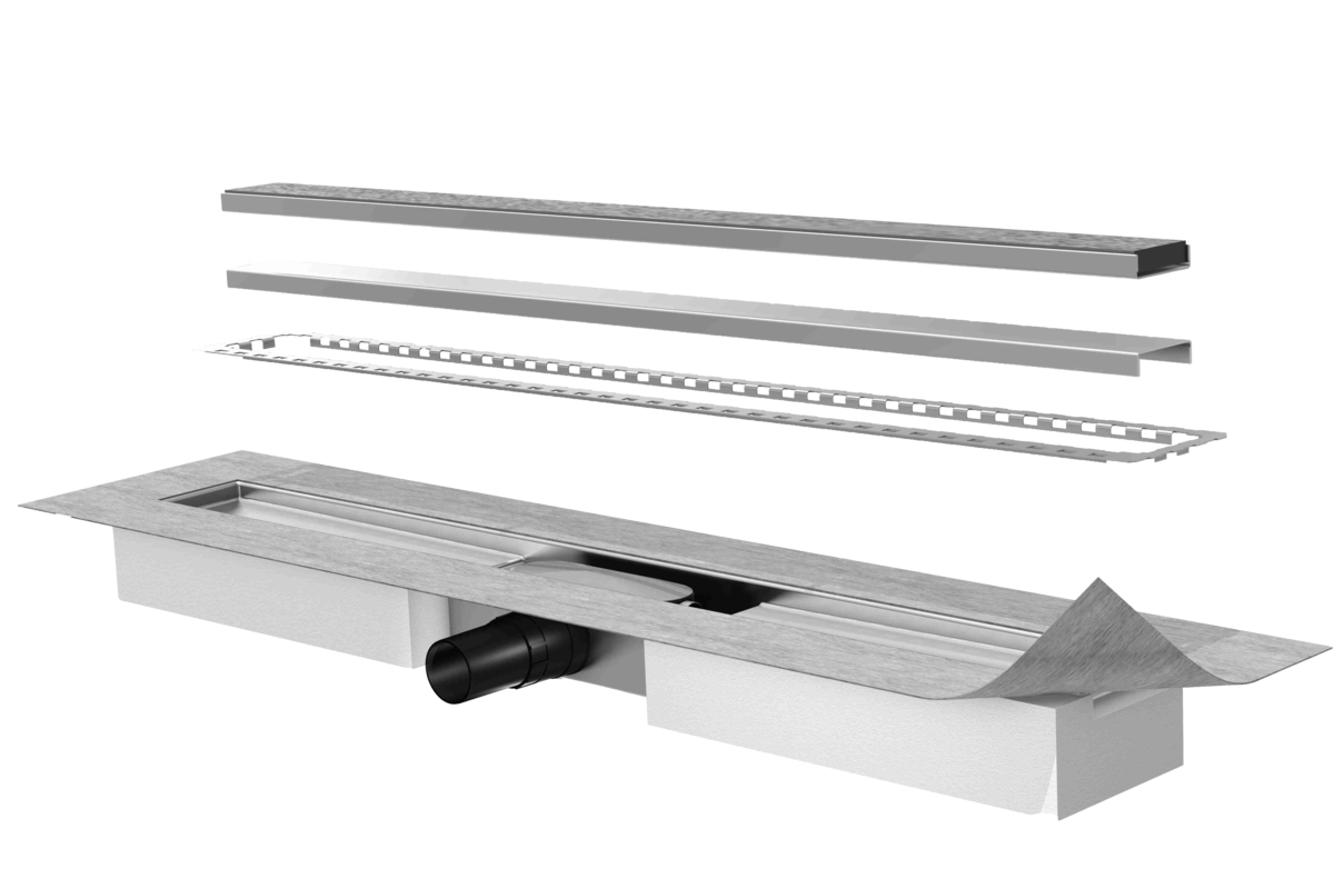 IndorTec® FLEXDRAIN - Shower gulley with 2nd drainage level Gutjahr ...