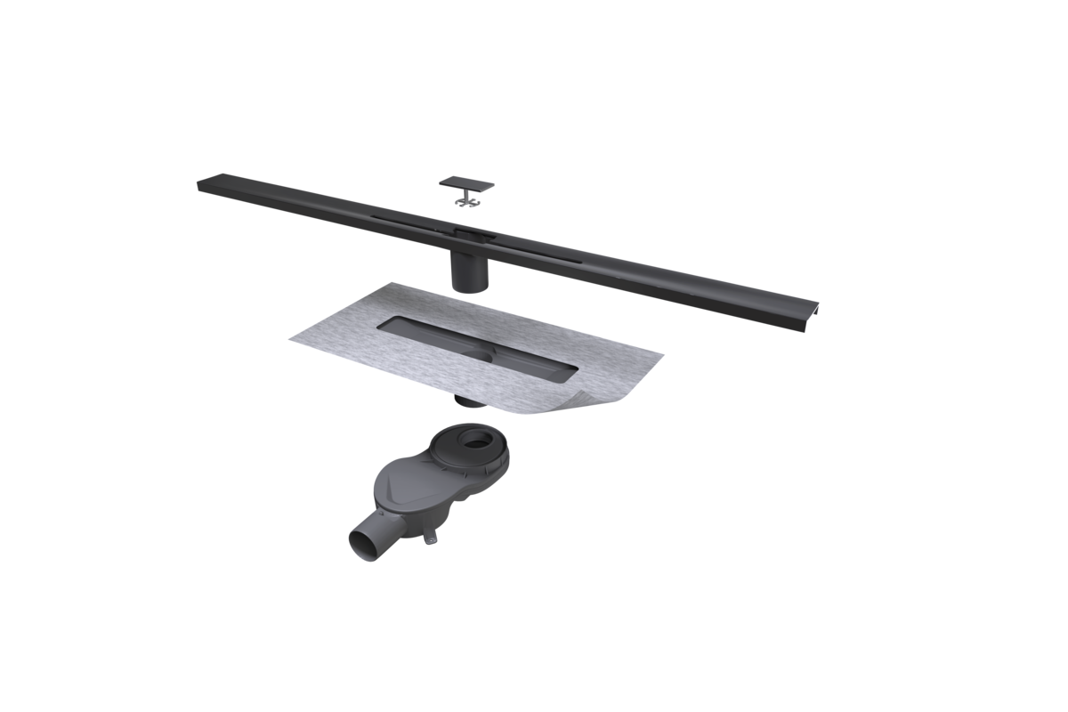 IndorTec® FLEXDRAIN-ID - Height-adjustable shower gulley which can be ...