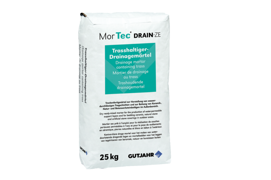 MorTec® DRAIN-ZE - Cement-based drainage mortar Gutjahr Systemtechnik